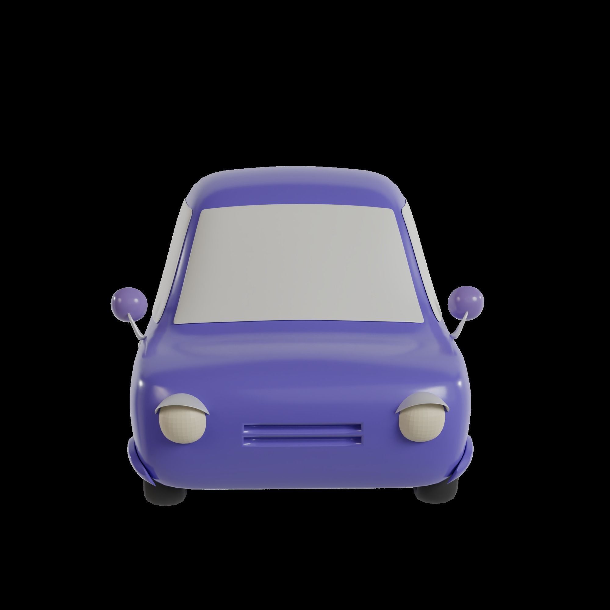 Car cartoon Character 3D model | CGTrader