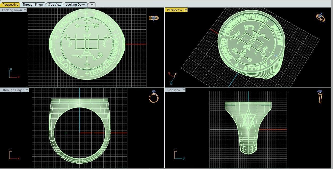 esoteric ring 3D model | CGTrader