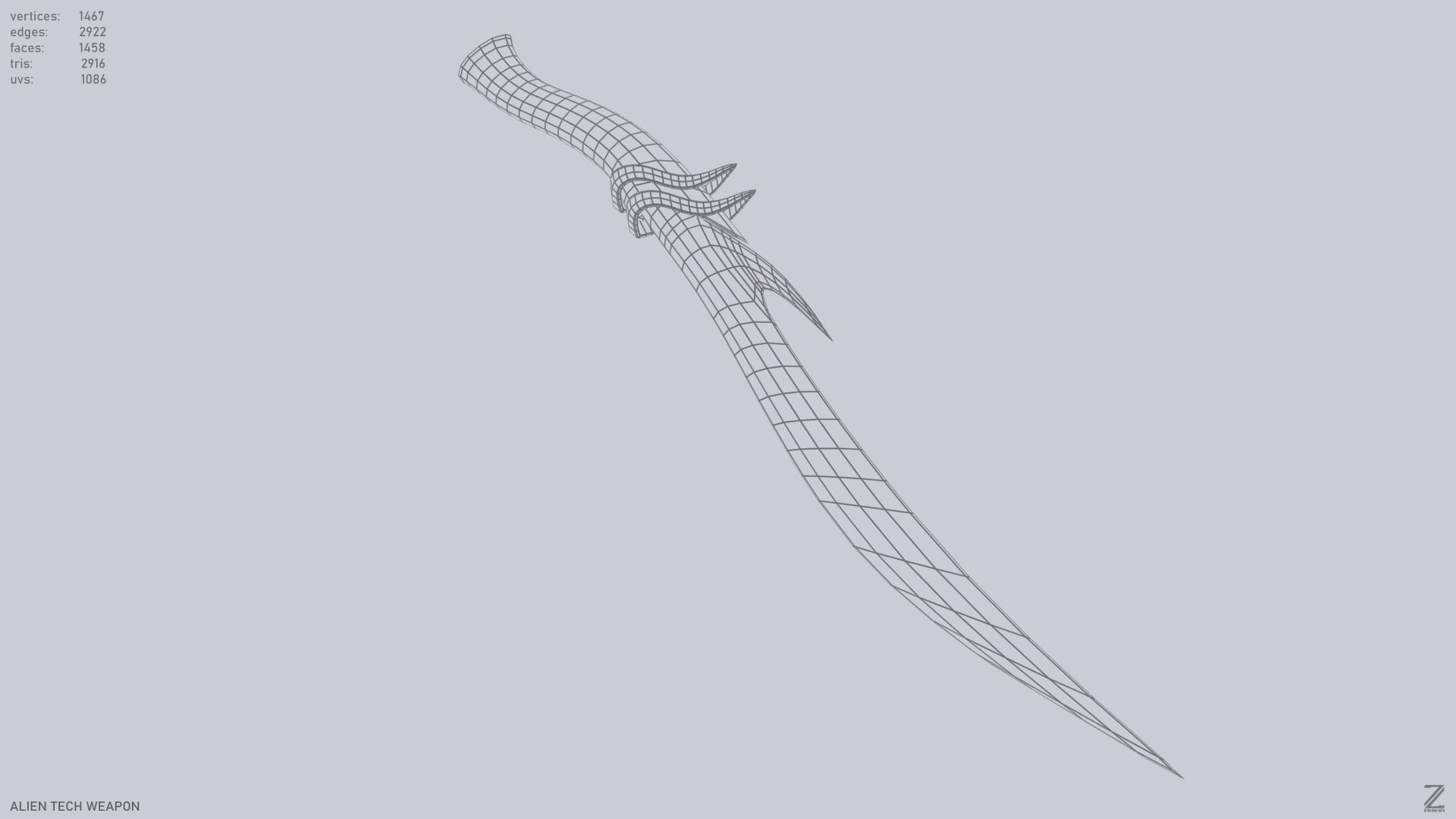 3D model Alien tech weapon VR / AR / low-poly | CGTrader