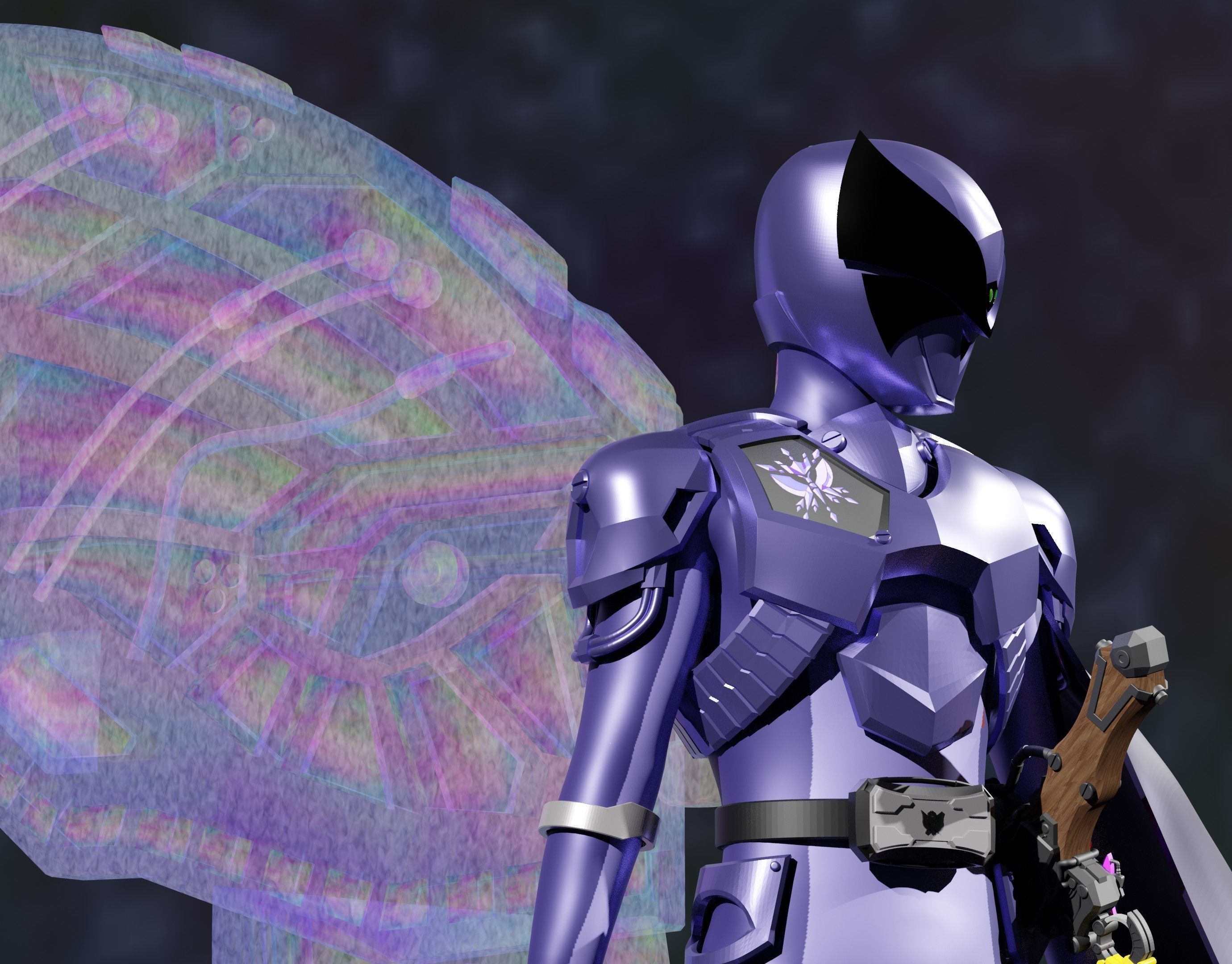 Papillon Ohger Full Armor 3D model 3D printable | CGTrader