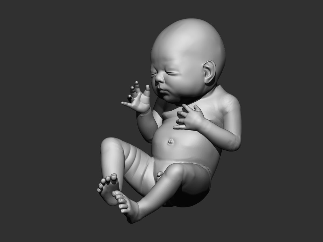 New born baby Boy 3d model for 3d printing 3D model 3D printable | CGTrader