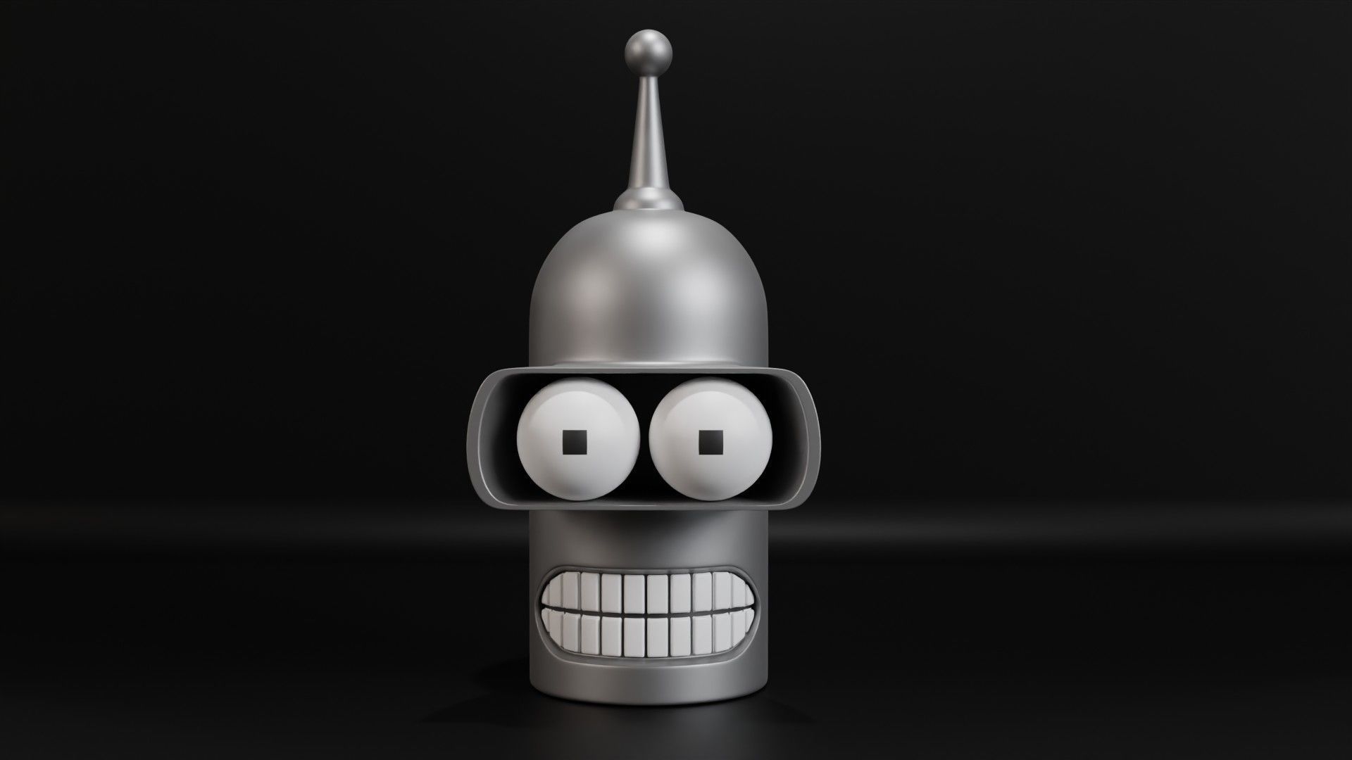 Bender head Futurama free 3D model | CGTrader