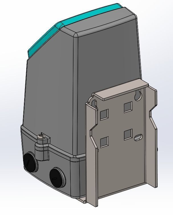 Siemens Sitrans Flowmeter Transmitter with Wall-Mounted bracket 3D ...