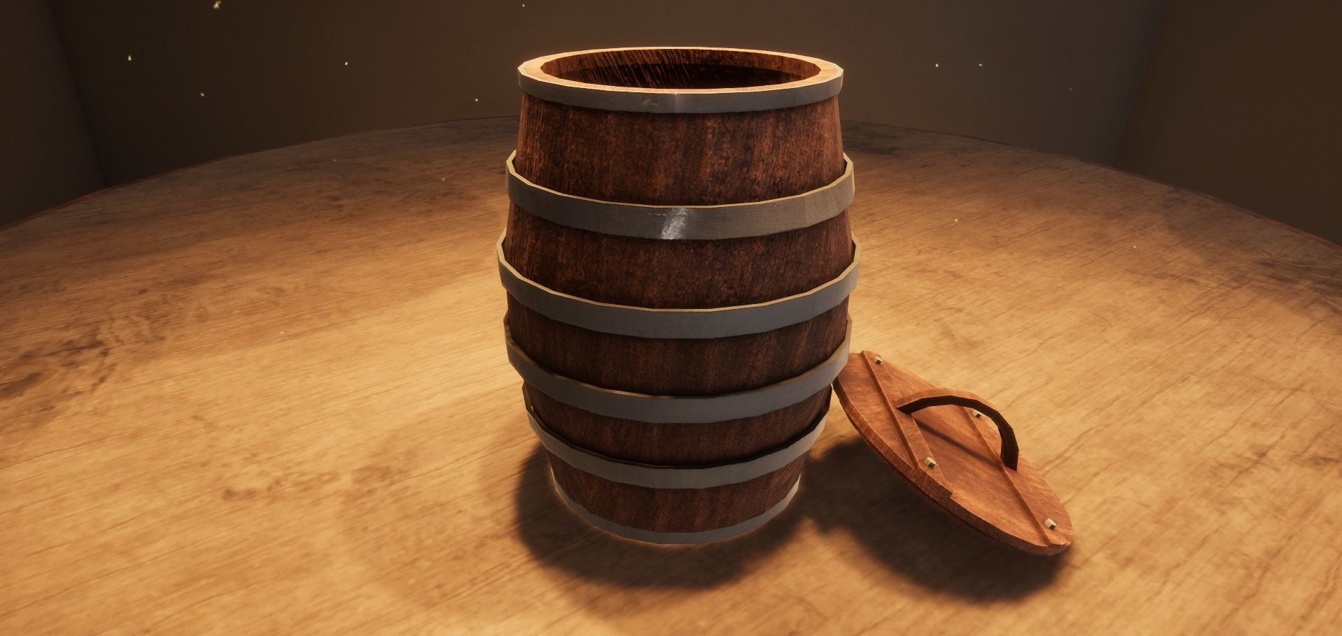 Barrels And Buckets free VR / AR / low-poly 3D model | CGTrader