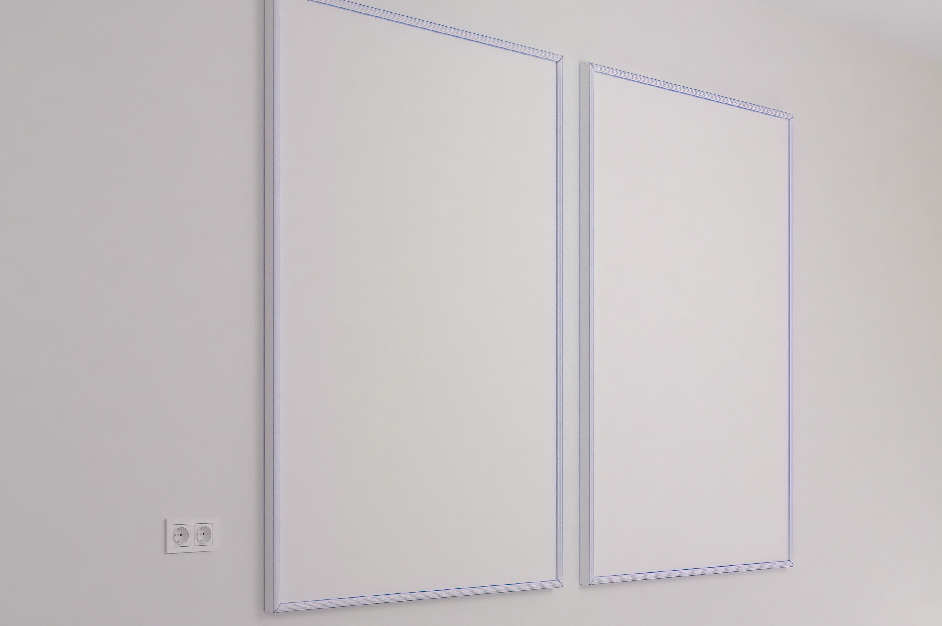 Abstract Painting 2 piece wall art 3D model | CGTrader