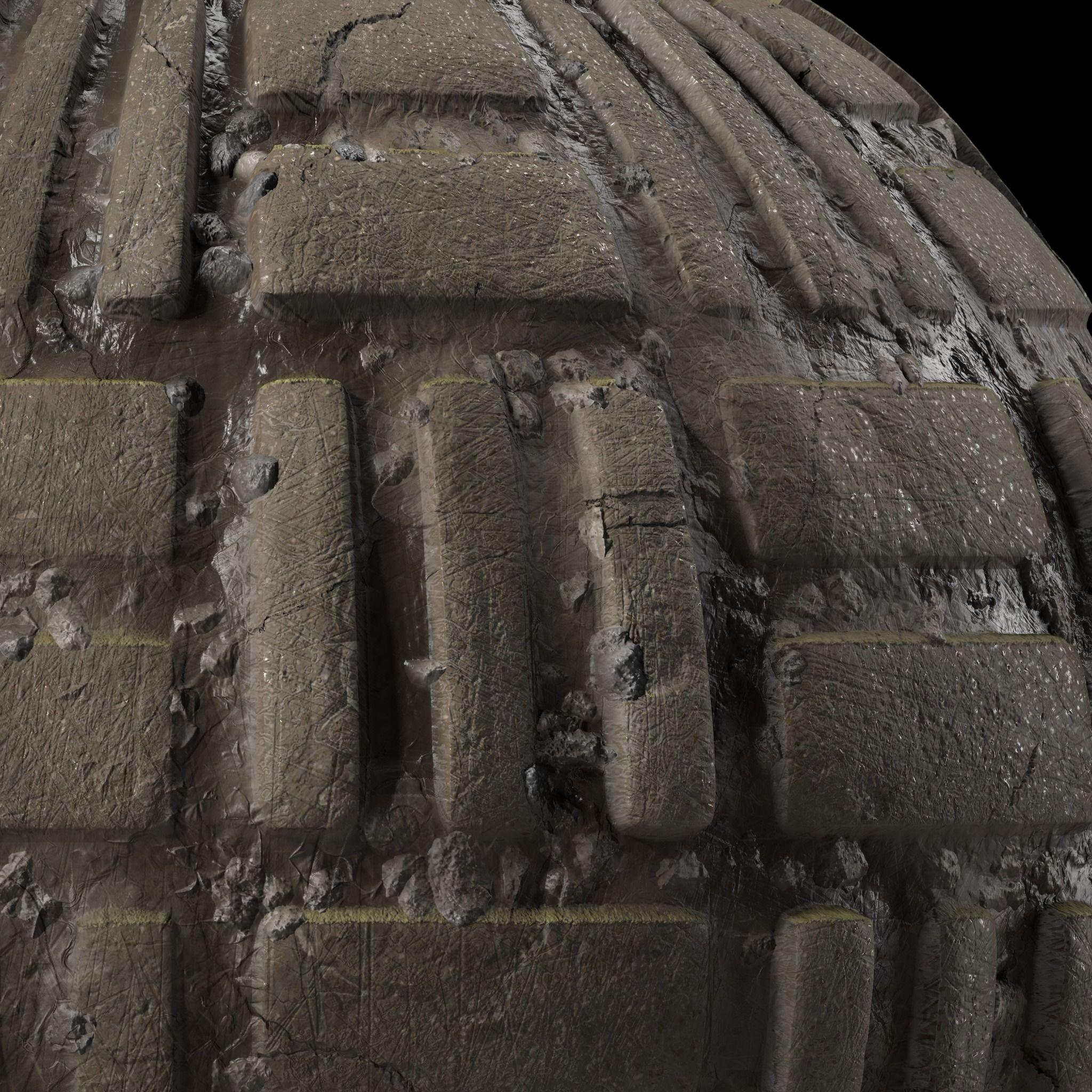 Texture Pavement Materials 30- Paving By Snow and Mud Pbr 4k Seamless ...