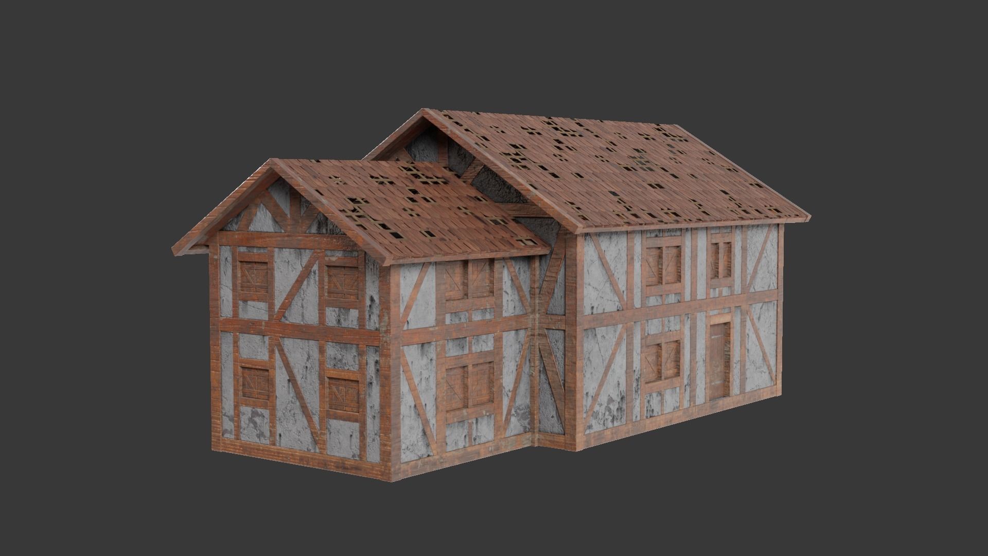 3D model Low Poly Medieval House VR / AR / low-poly | CGTrader