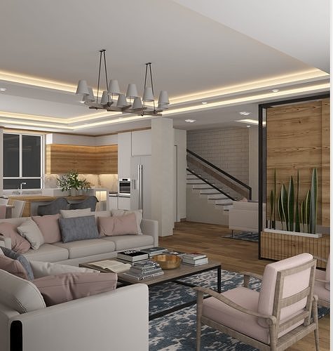 Interior design-1 3D model | CGTrader