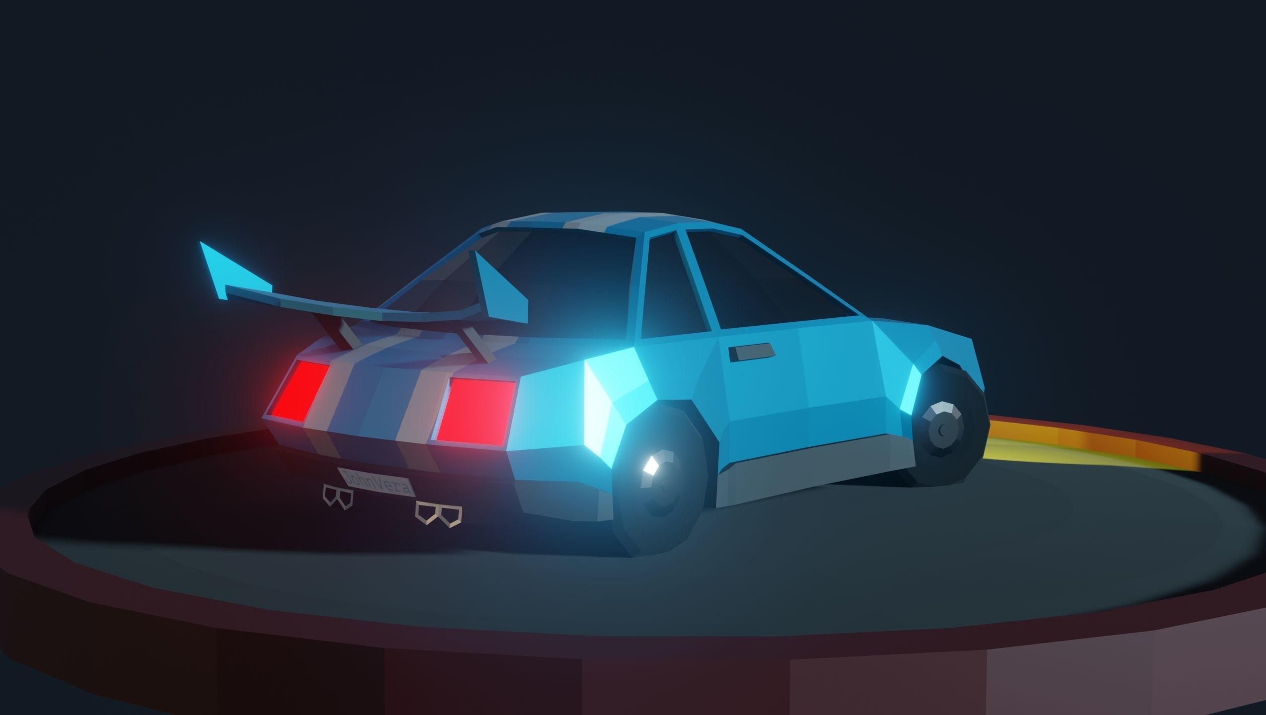3D model Race Car Low Poly VR / AR / low-poly | CGTrader