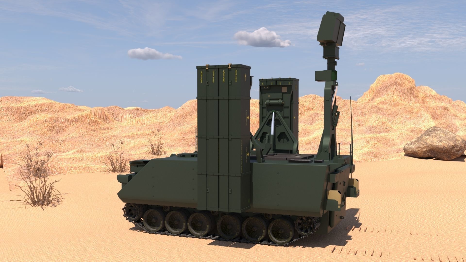 Hisar- A Air Defense System- Hava Savunma Sistemi 3D model | CGTrader