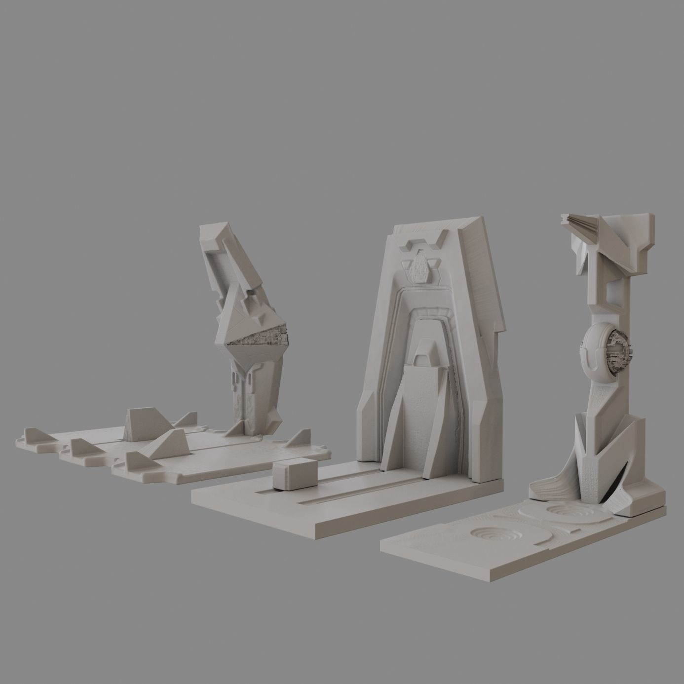 Scifi Egyptian Elements 3D model | CGTrader