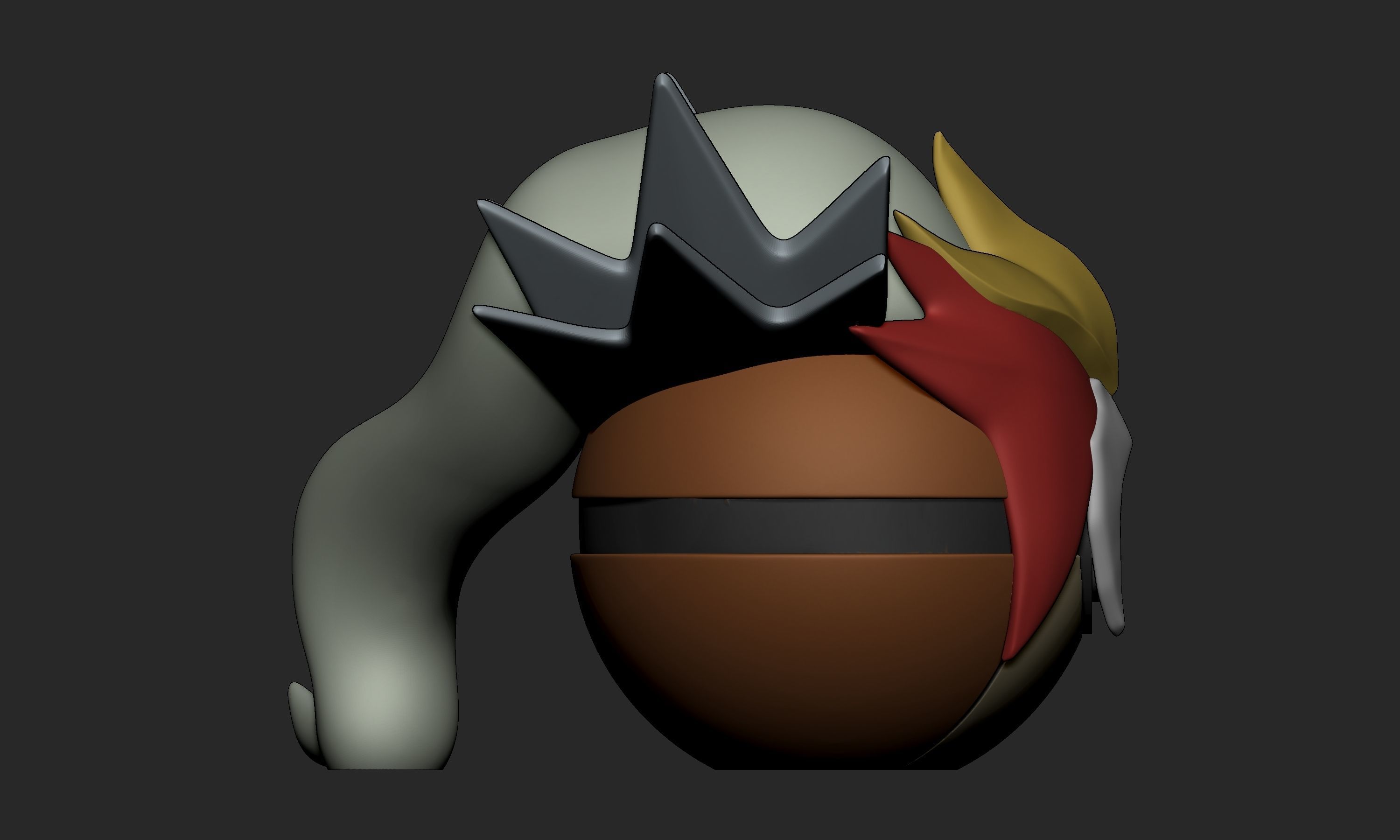 Pokemon Entei Pokeball 3D model 3D printable | CGTrader