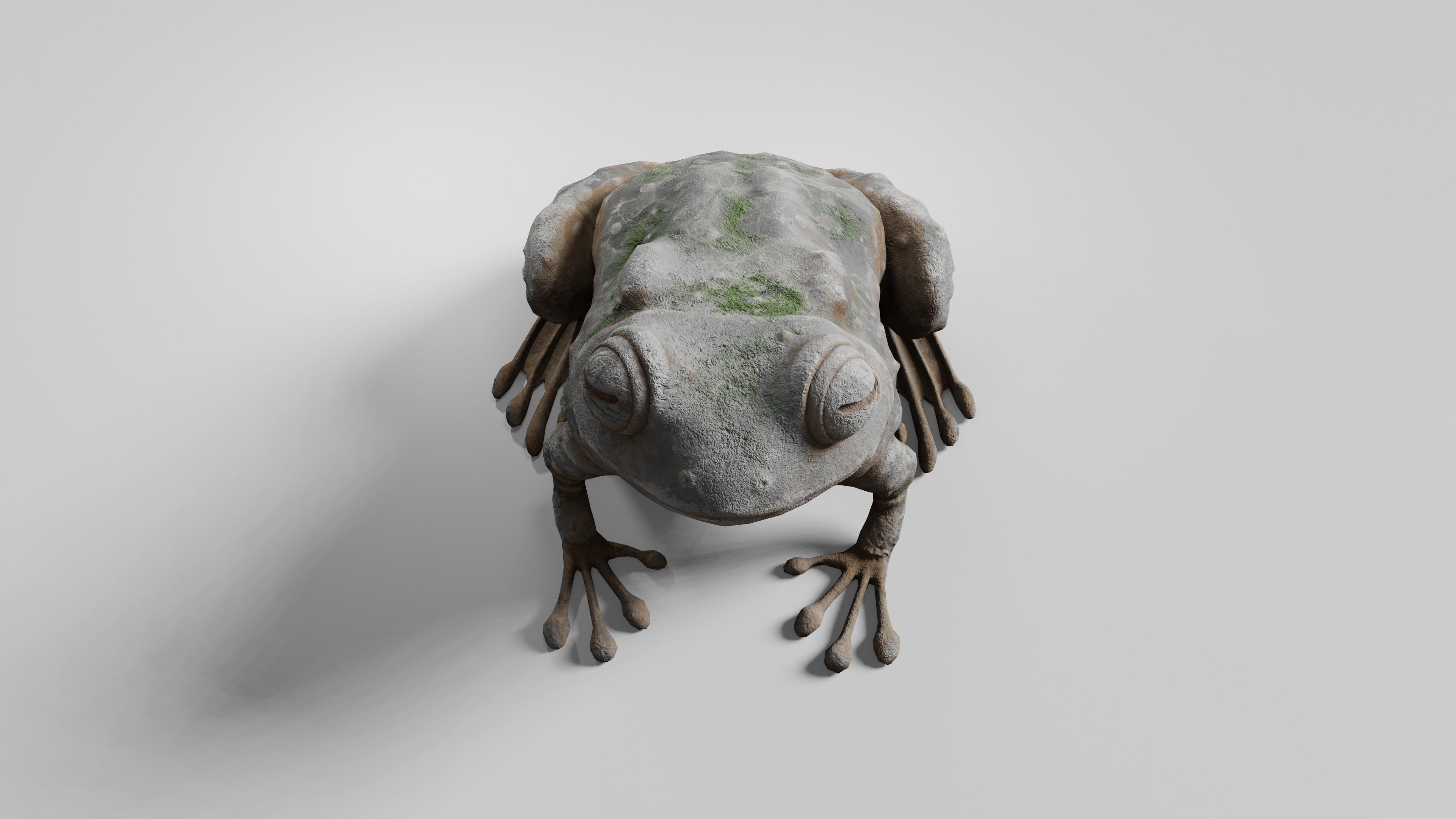 3D model Stone Frog VR / AR / low-poly | CGTrader