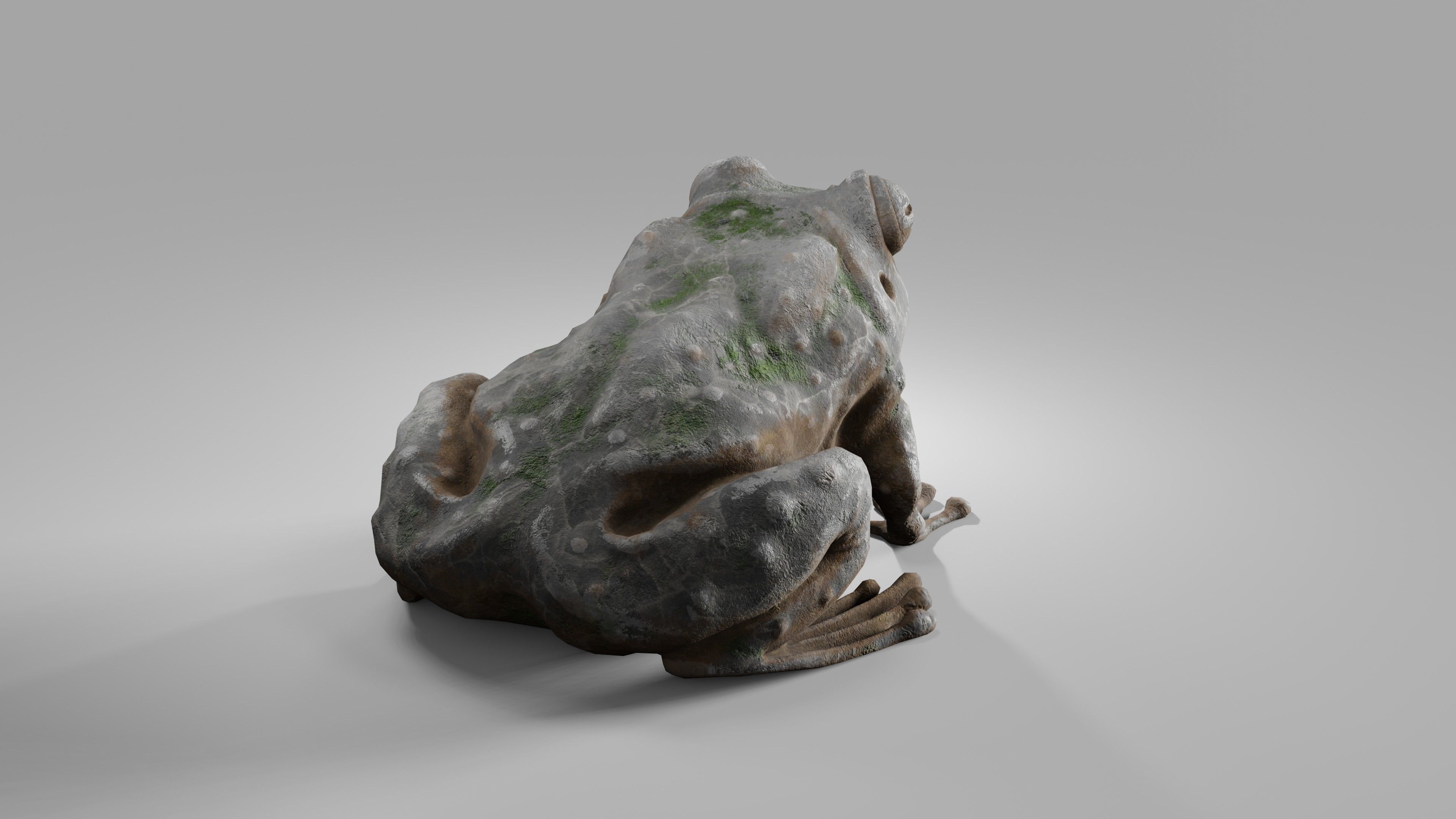 3D model Stone Frog VR / AR / low-poly | CGTrader