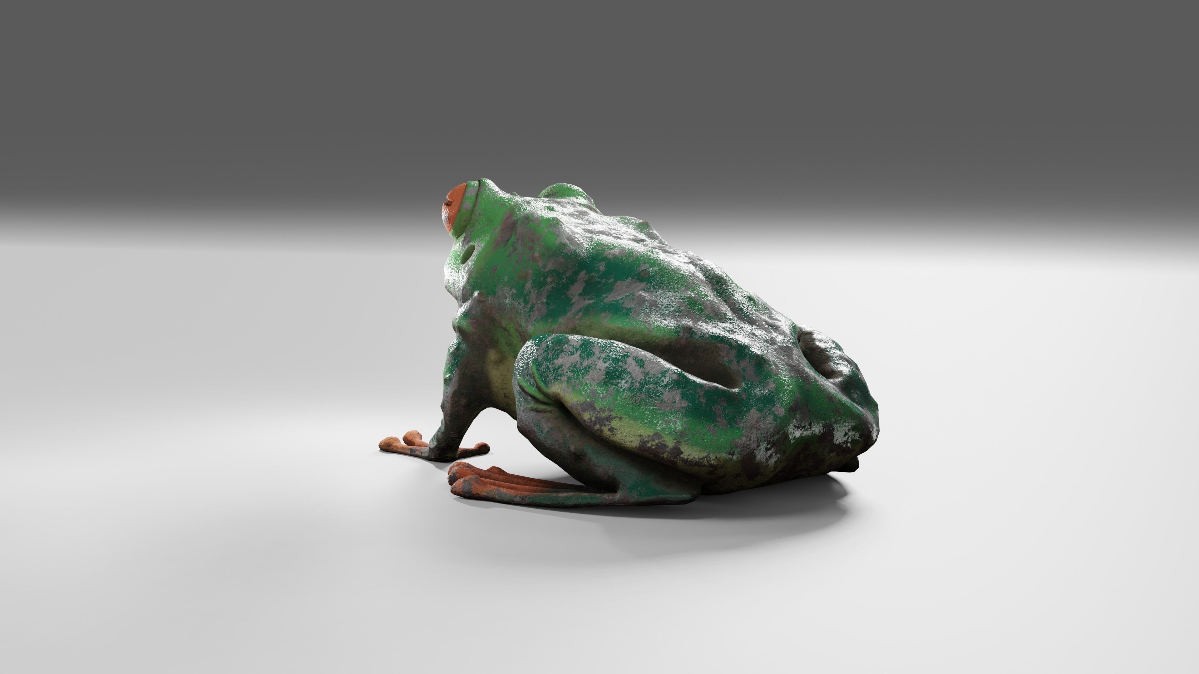 3D model Stone Frog VR / AR / low-poly | CGTrader