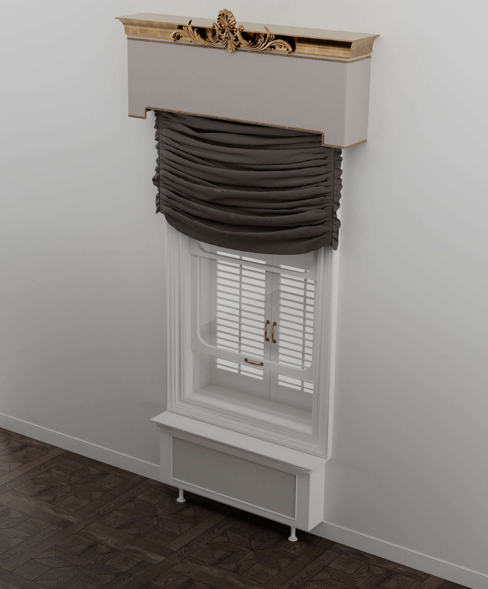 Sliding Sash classic Window 3D model | CGTrader