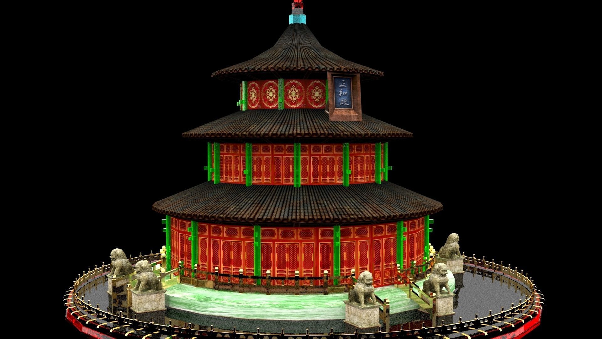 Chinese ancient tower 3D model | CGTrader