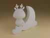good night deer 3D model 3D printable | CGTrader