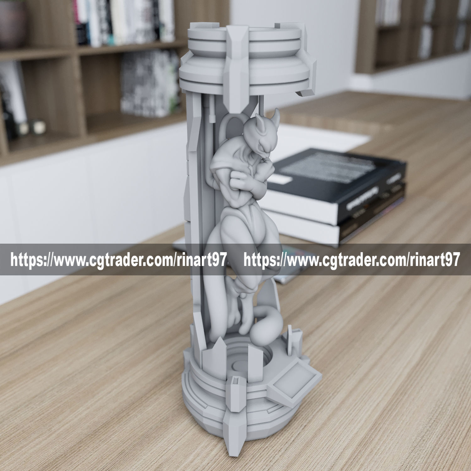 mewtwo in the lab from pokemon 3D model 3D printable | CGTrader