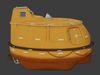 3D model Single Fall Lifeboat Capsule 3D low-poly model VR / AR / low ...