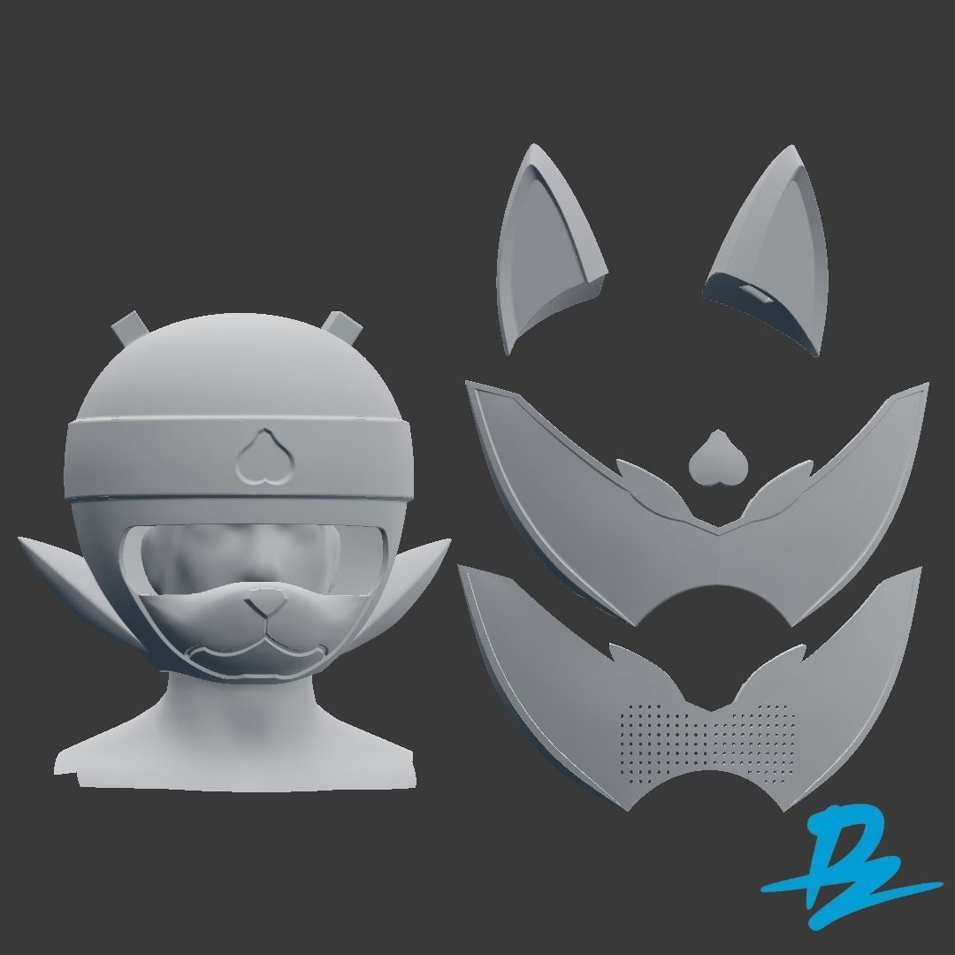 Avataro Sentai Donbrothers Inu Brothers 3D model 3D printable | CGTrader