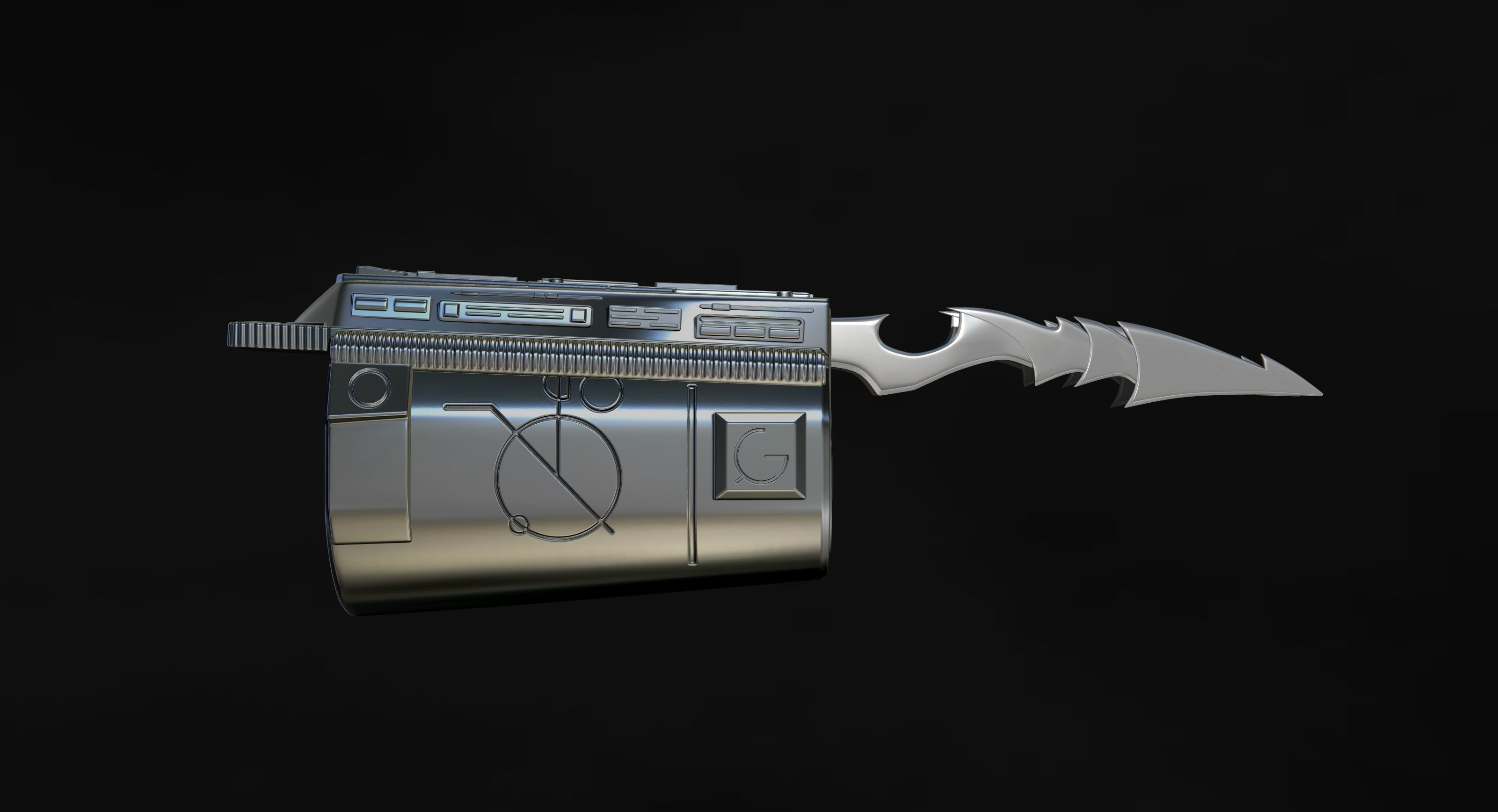 Predator Gauntlet Forearm Right File STL-OBJ for 3D printer 3D model 3D ...