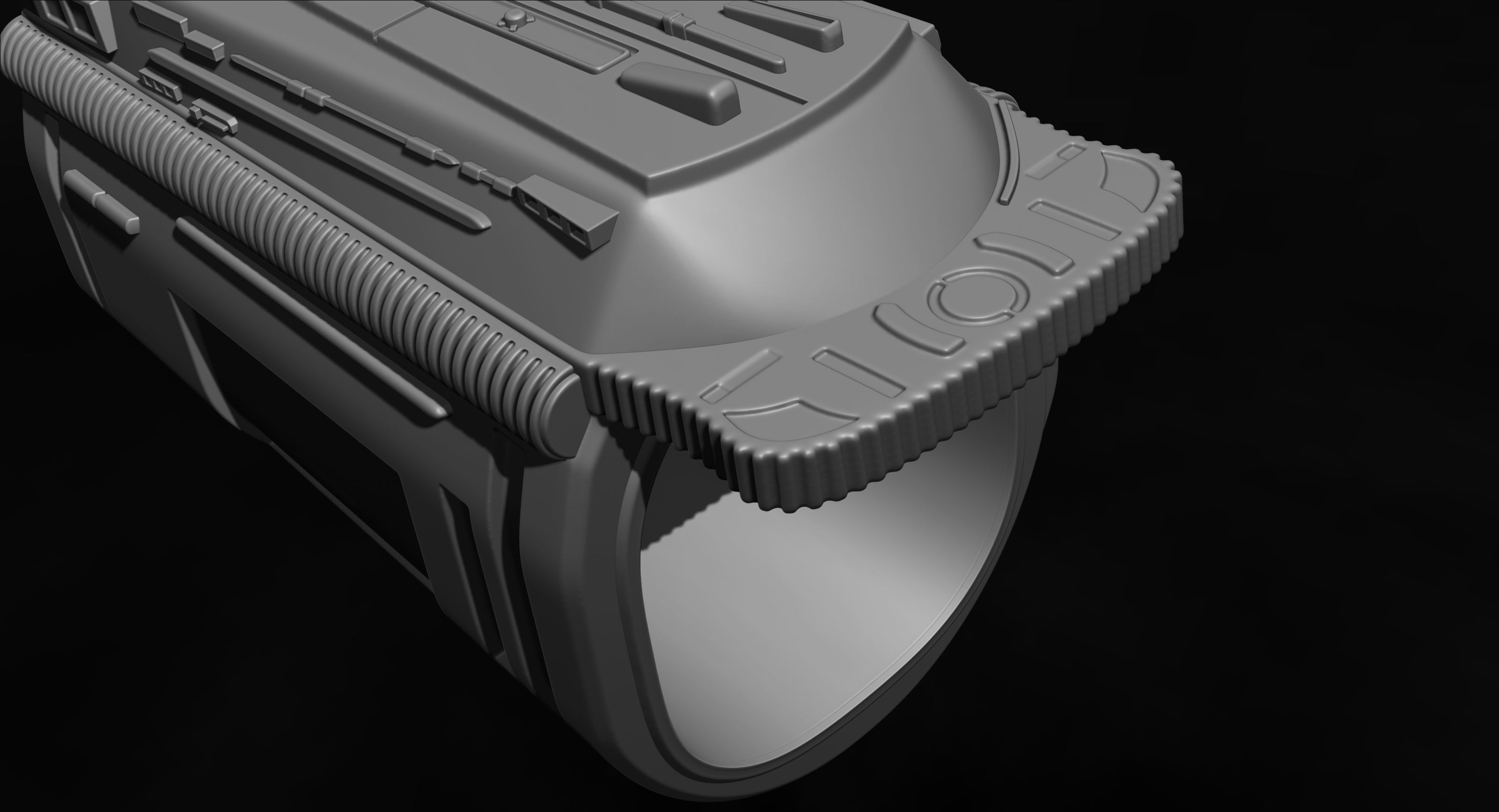 Predator Gauntlet Forearm Right File STL-OBJ for 3D printer 3D model 3D ...