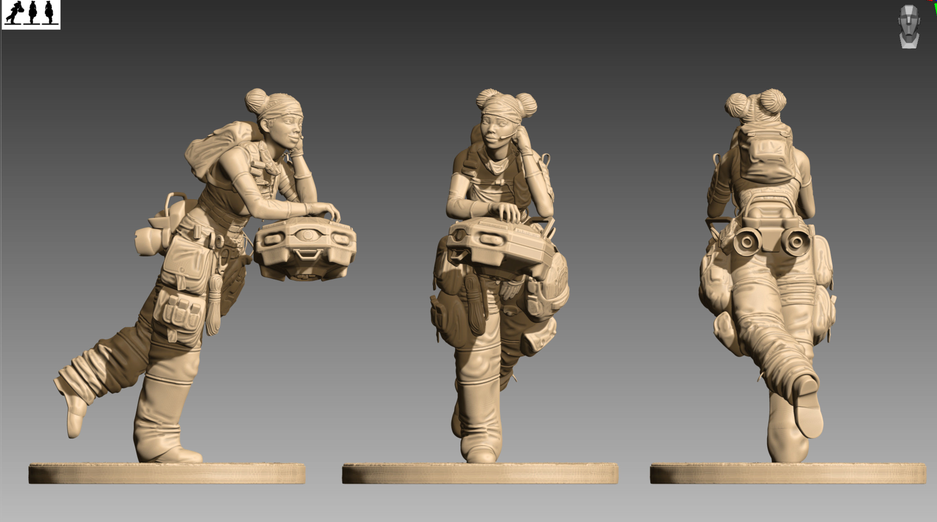 Apex Legends Lifeline 3D print OBJ STL 3D model 3D printable | CGTrader