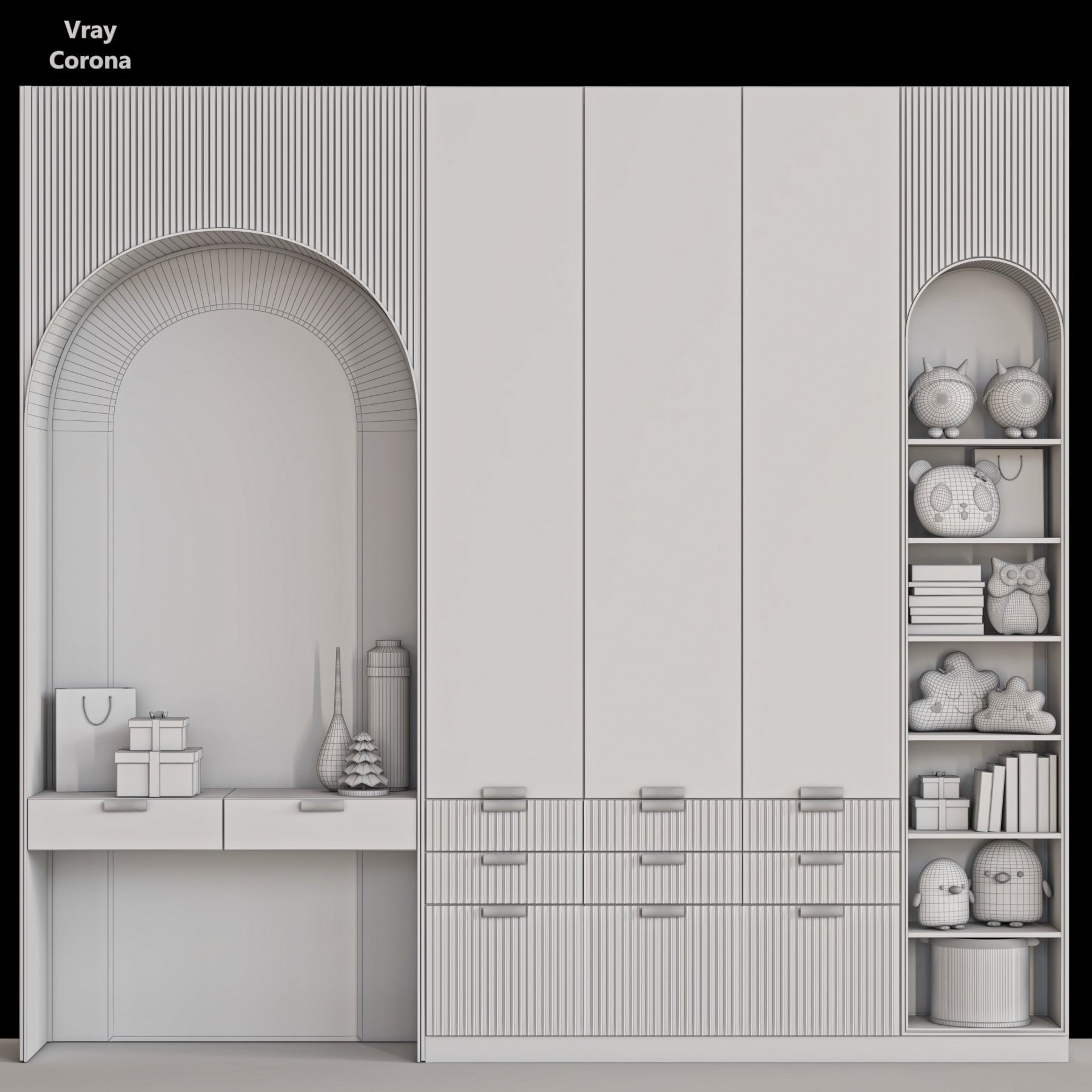 3D model wardrobe for kids VR / AR / low-poly | CGTrader