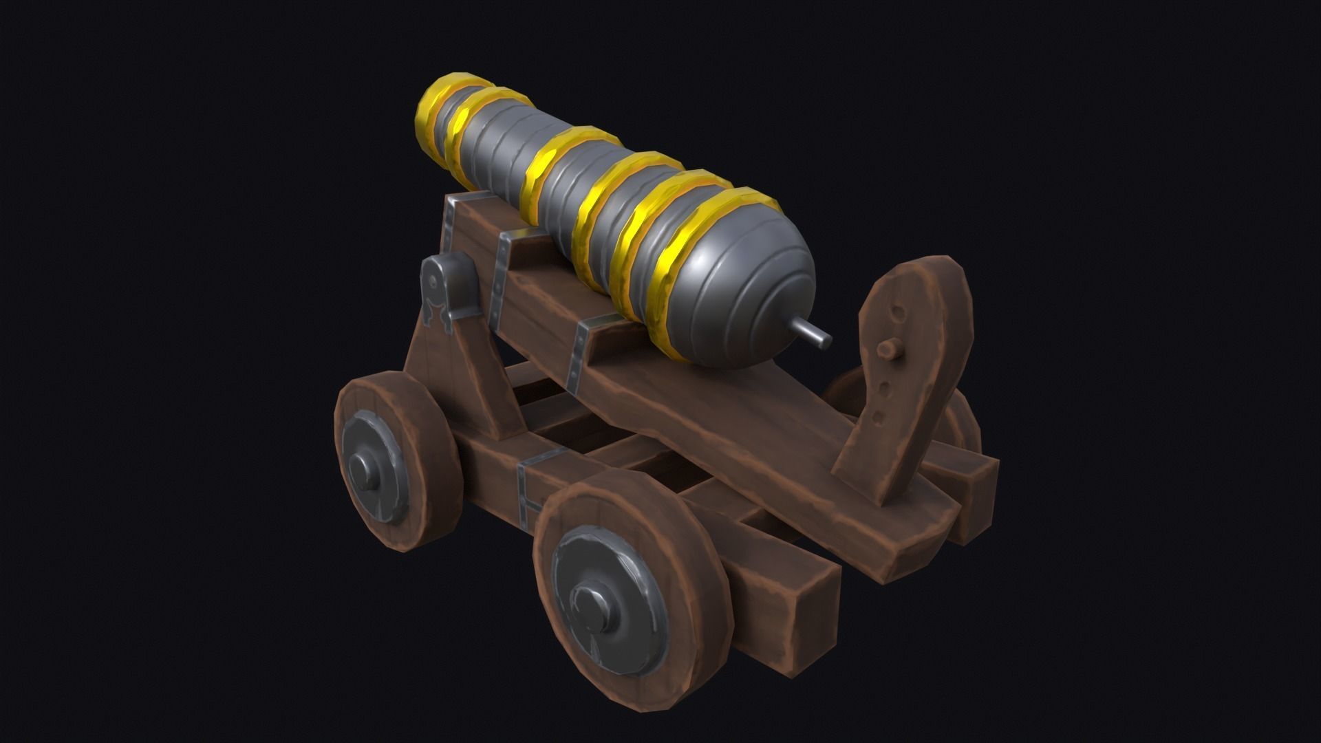 3D model Gameready Stylized Cannon VR / AR / low-poly | CGTrader