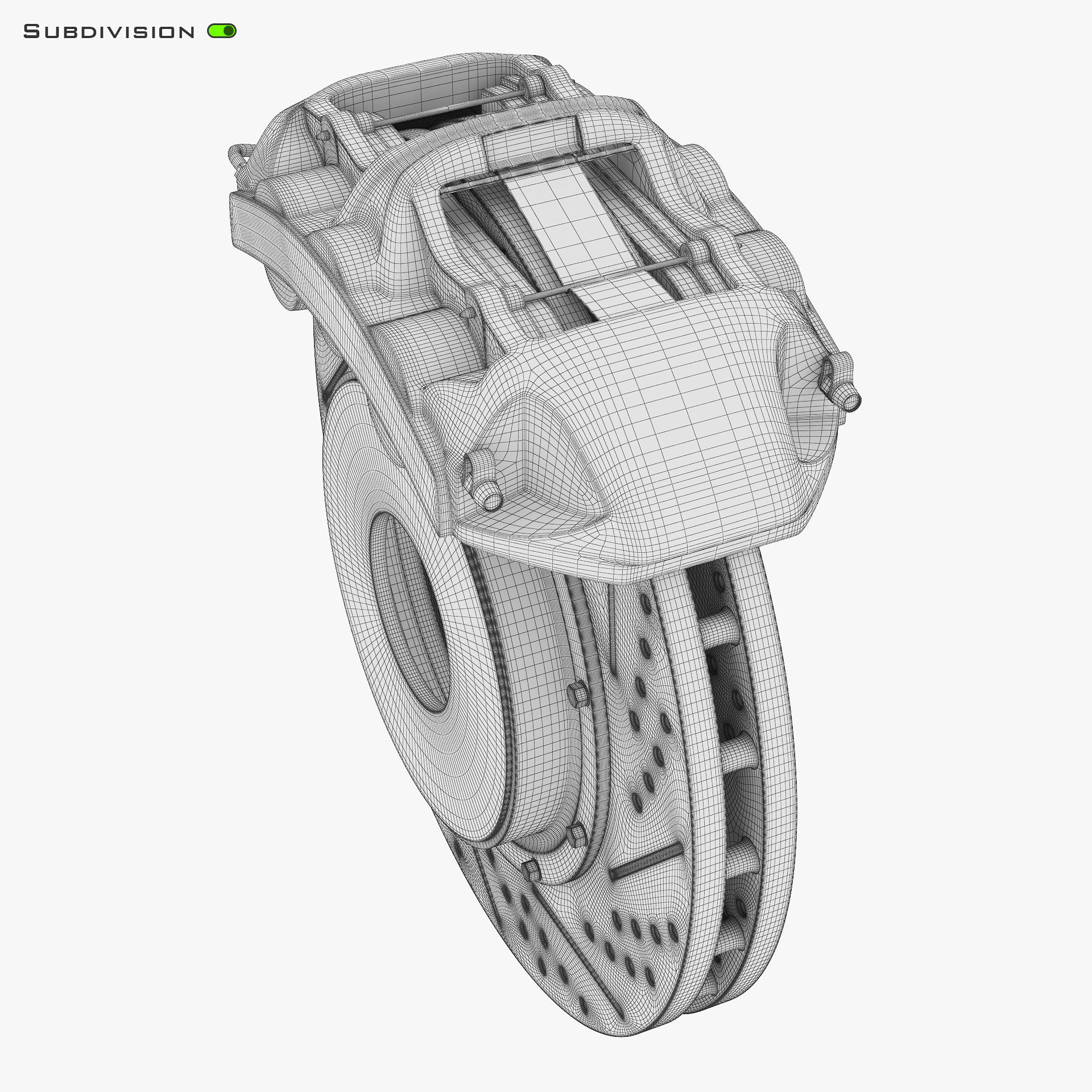 Car Brakes v 1 3D model | CGTrader