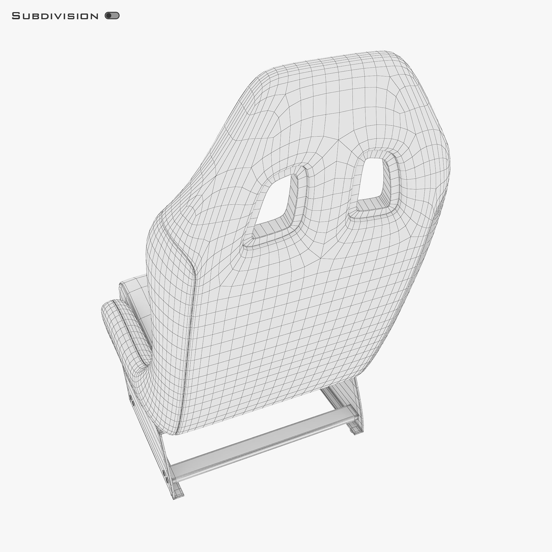 Car Racing Seat v 1 3D model | CGTrader