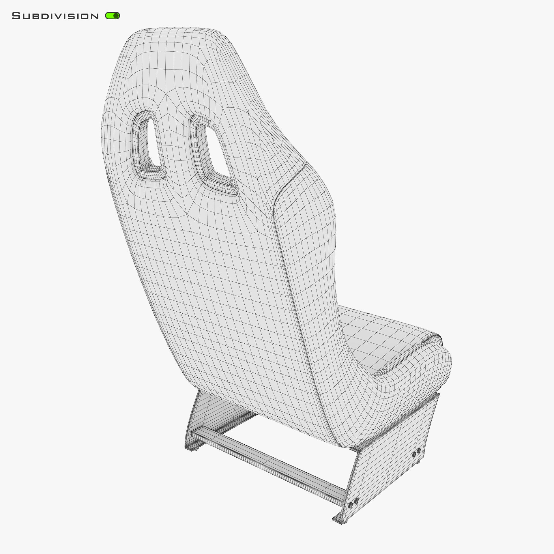 Car Racing Seat v 1 3D model | CGTrader
