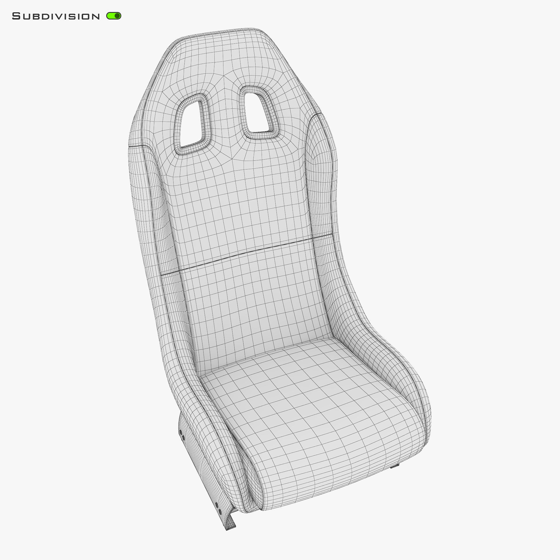 Car Racing Seat v 1 3D model | CGTrader