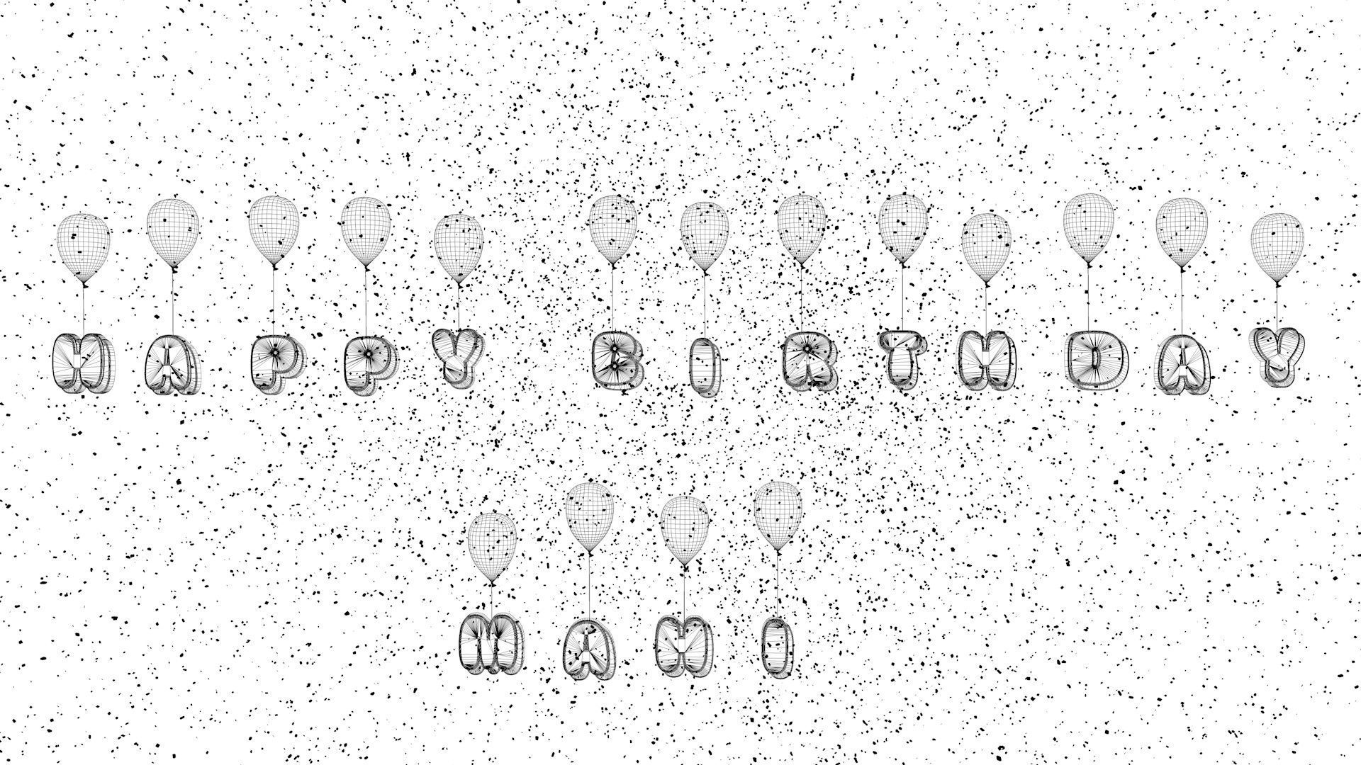 3D model Happy Birthday Wishes VR / AR / low-poly | CGTrader