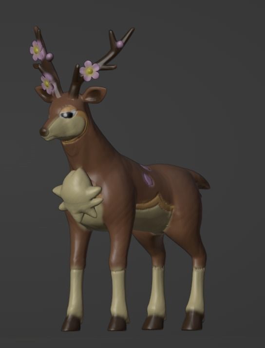 Sawsbuck Spring Form 3D model 3D printable | CGTrader