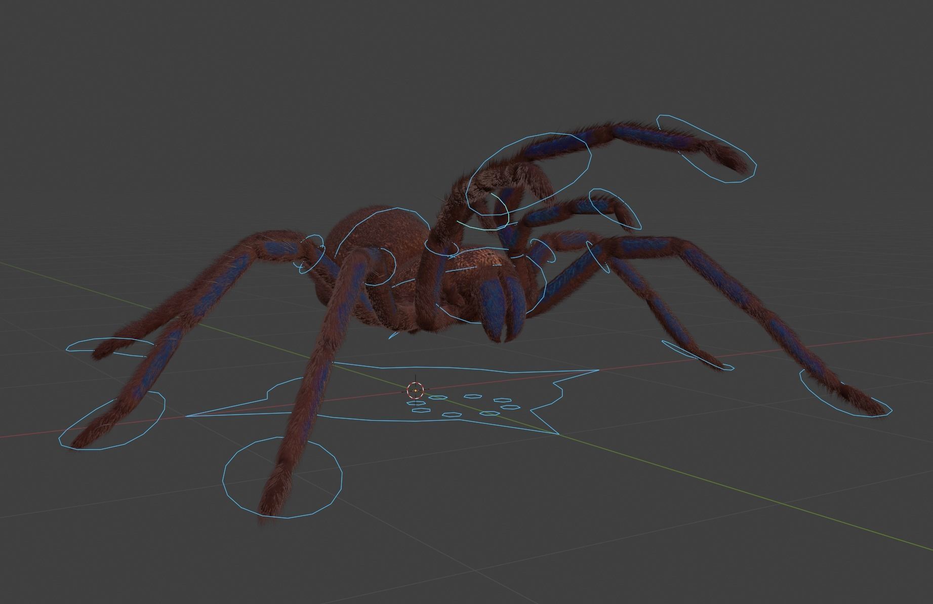 3D model Rigged Spider walk cycle VR / AR / low-poly | CGTrader