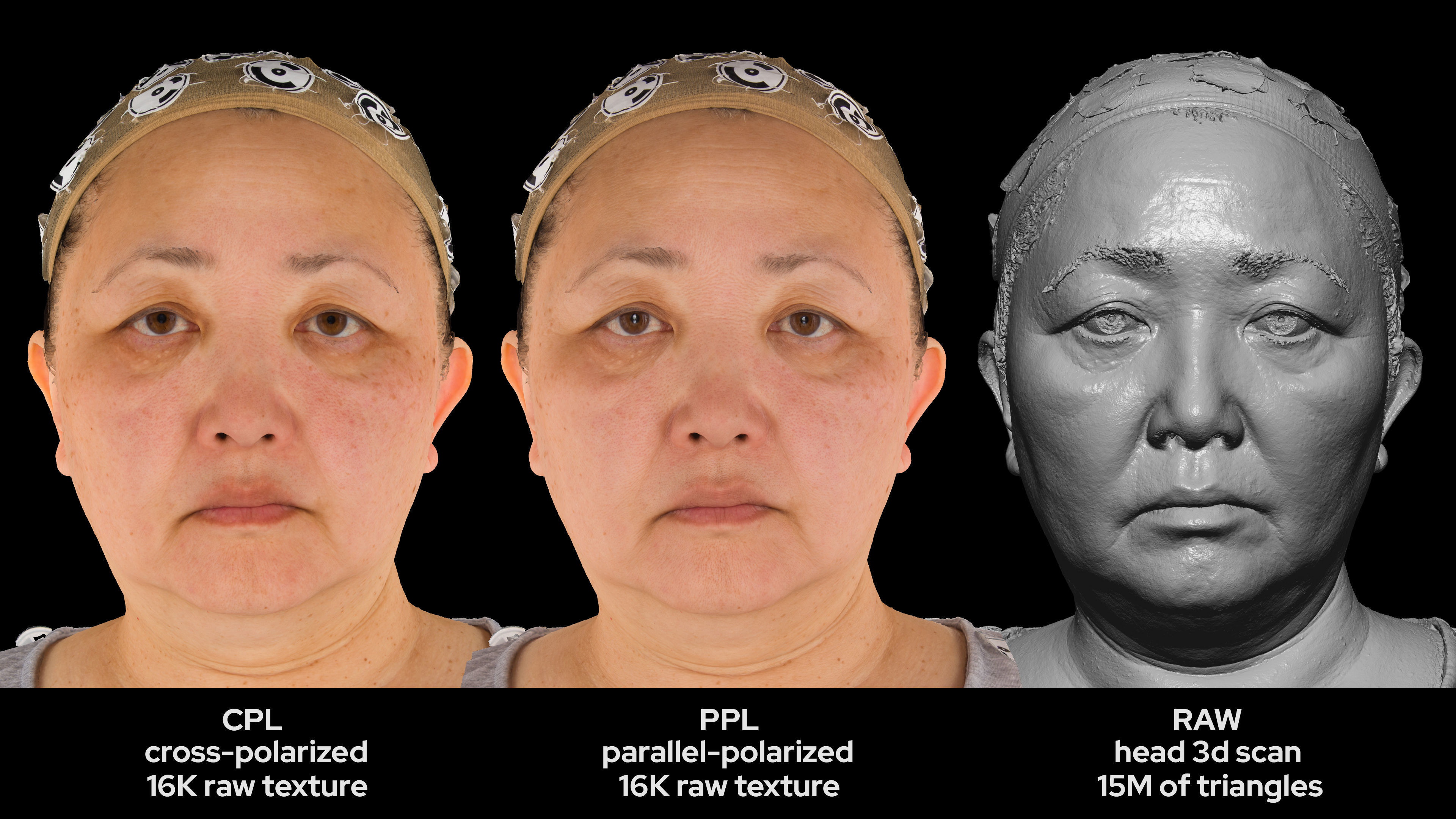 Asian Female 50s head scan 019 3D model | CGTrader