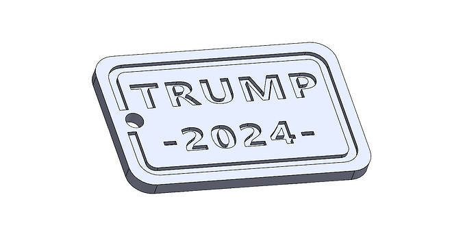 Trump 24 - Key holder 3D model 3D printable | CGTrader