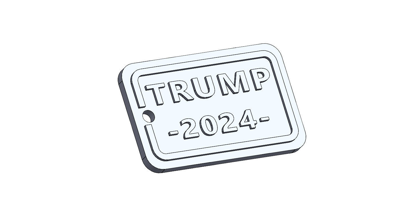 Trump 24 Texture - Key holder 3D model 3D printable | CGTrader