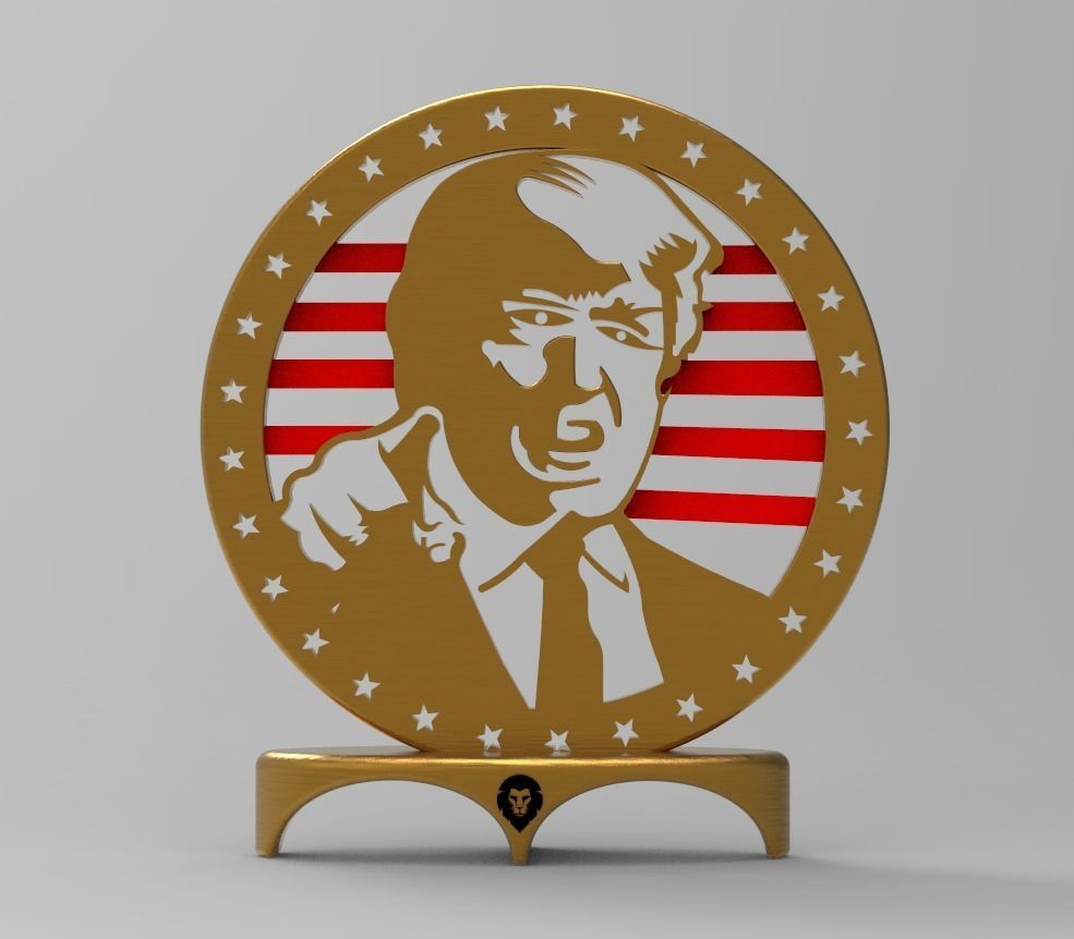Donald trump 3D model 3D printable | CGTrader