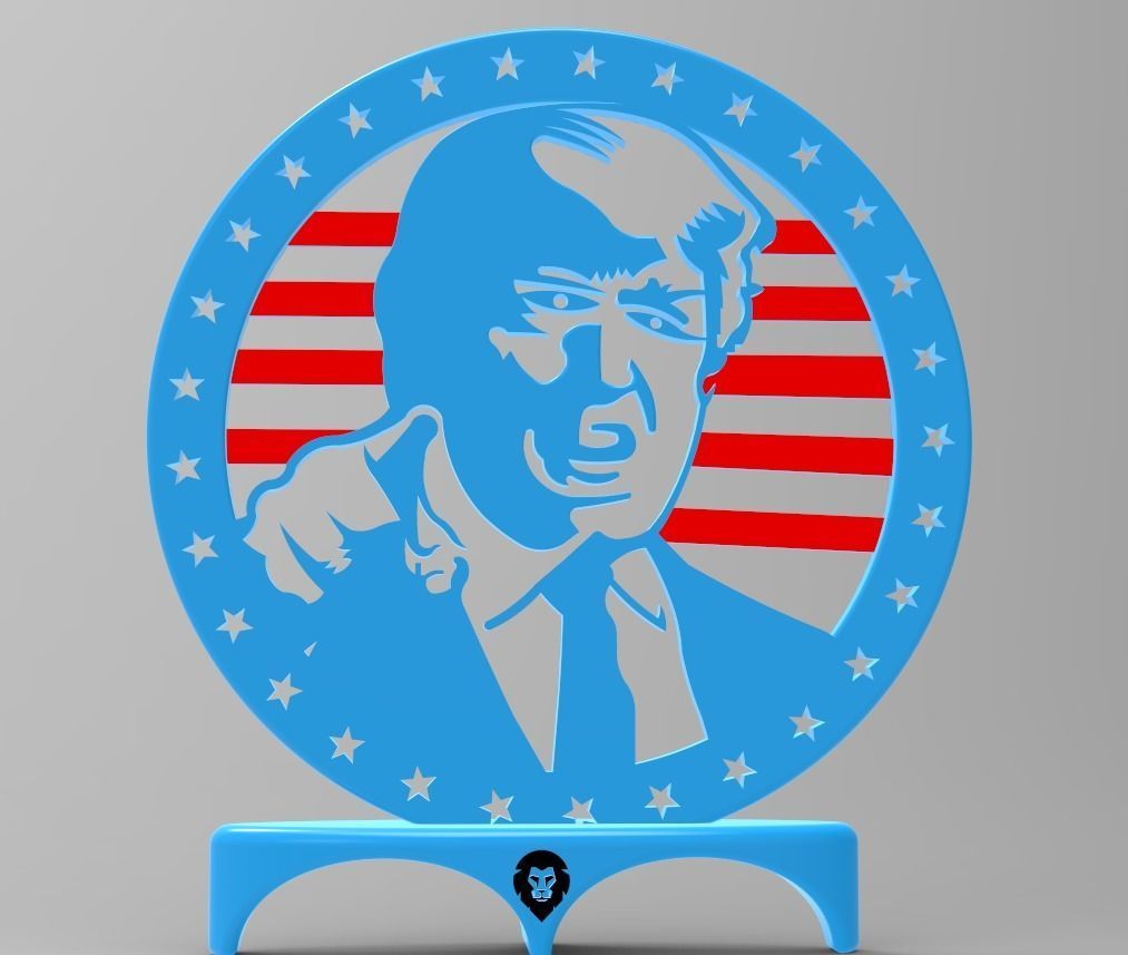 Donald trump 3D model 3D printable | CGTrader