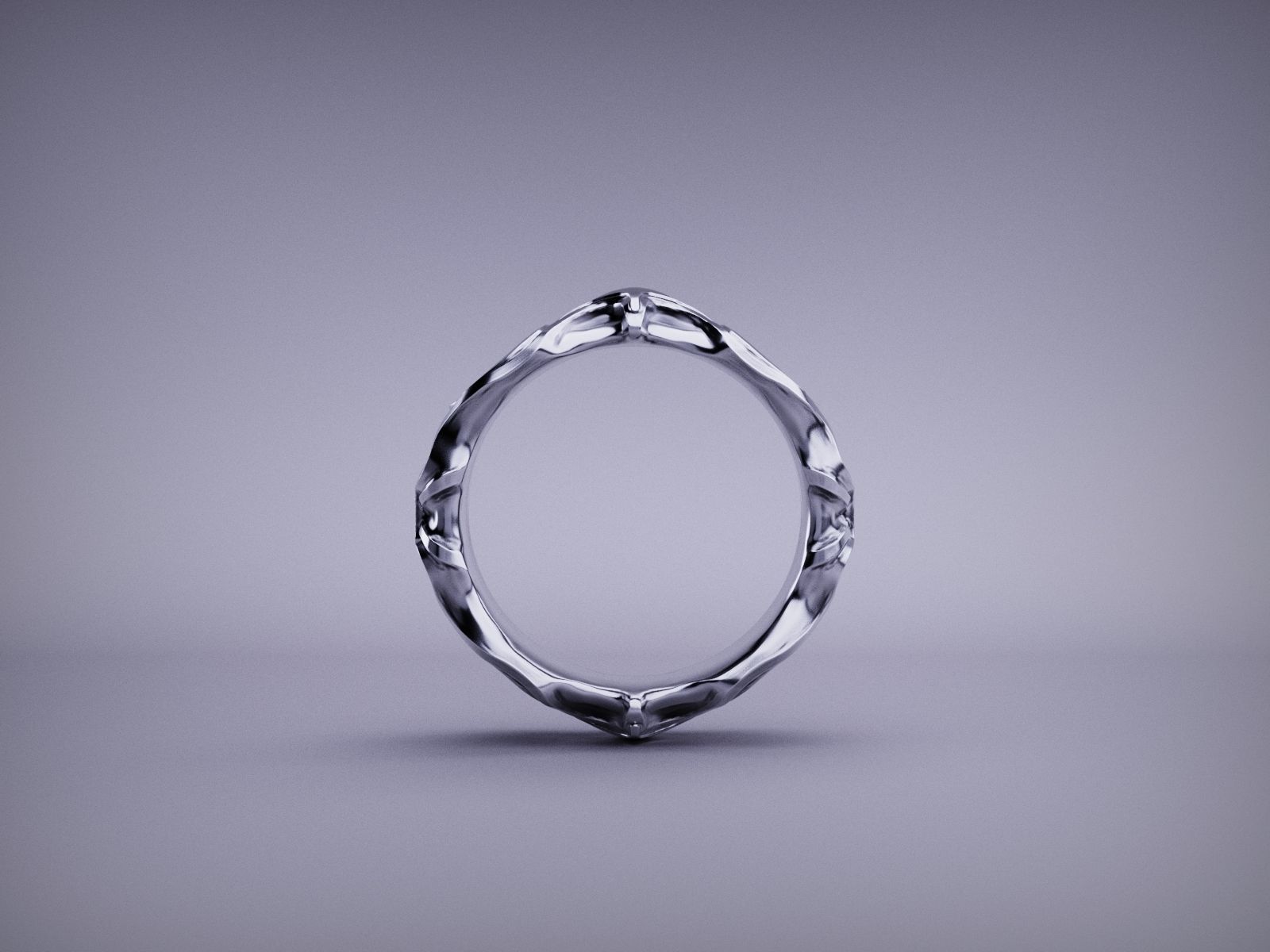 Band Modern Tech Ring 3D model 3D printable | CGTrader