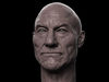 Old Patrick Stewart Head 3D model 3D printable | CGTrader