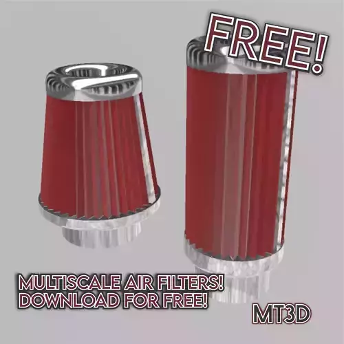 FREE AIR FILTERS FOR SCALE AUTOS AND DIORAMAS free 3D model 3D ...
