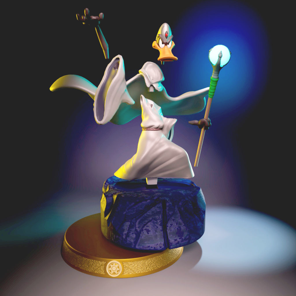 Duff Duck-The Wizard 3D model 3D printable | CGTrader