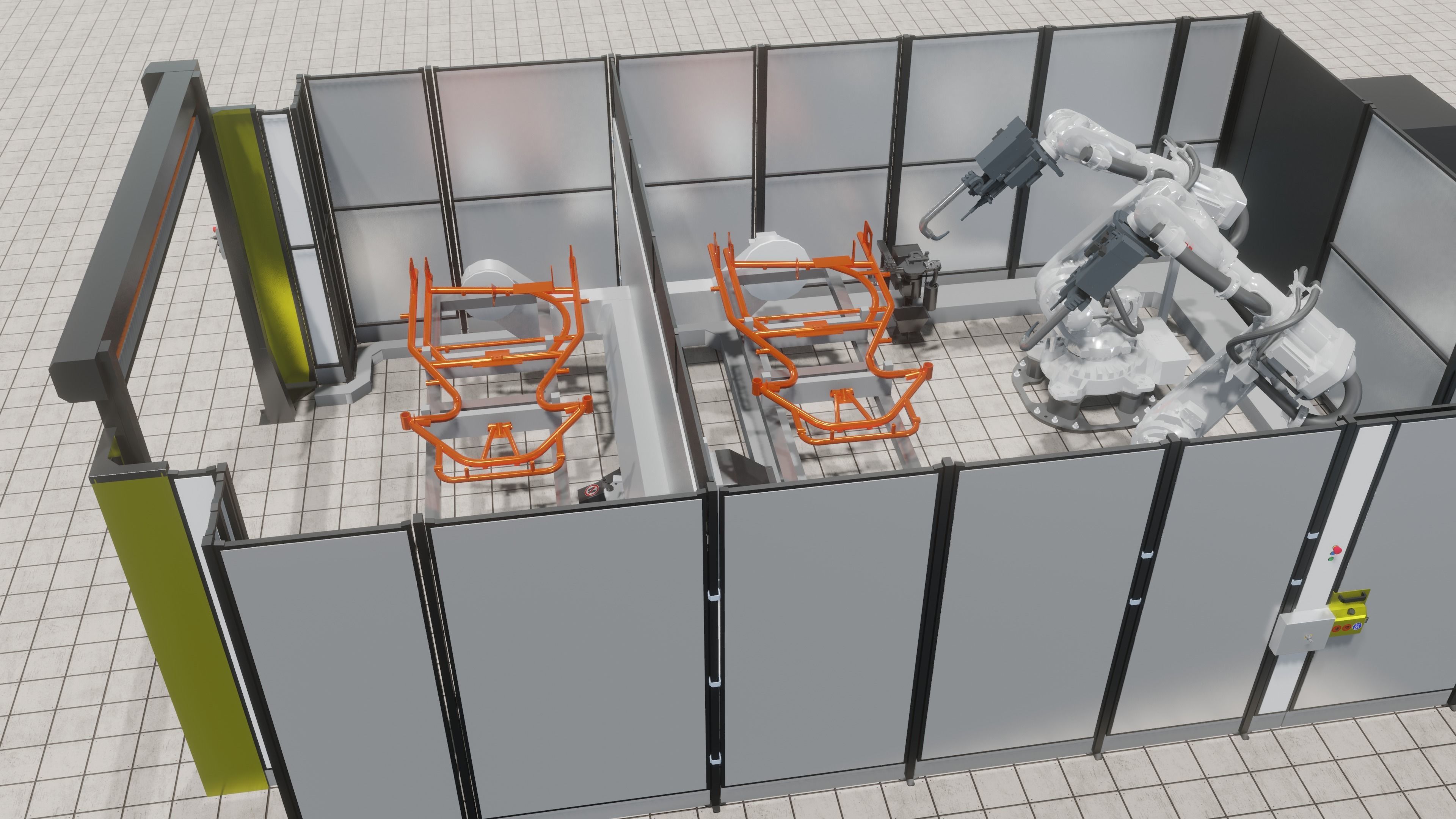 3D model Industrial - FULL Procees 3D Simulation Sport Welding Robot ...