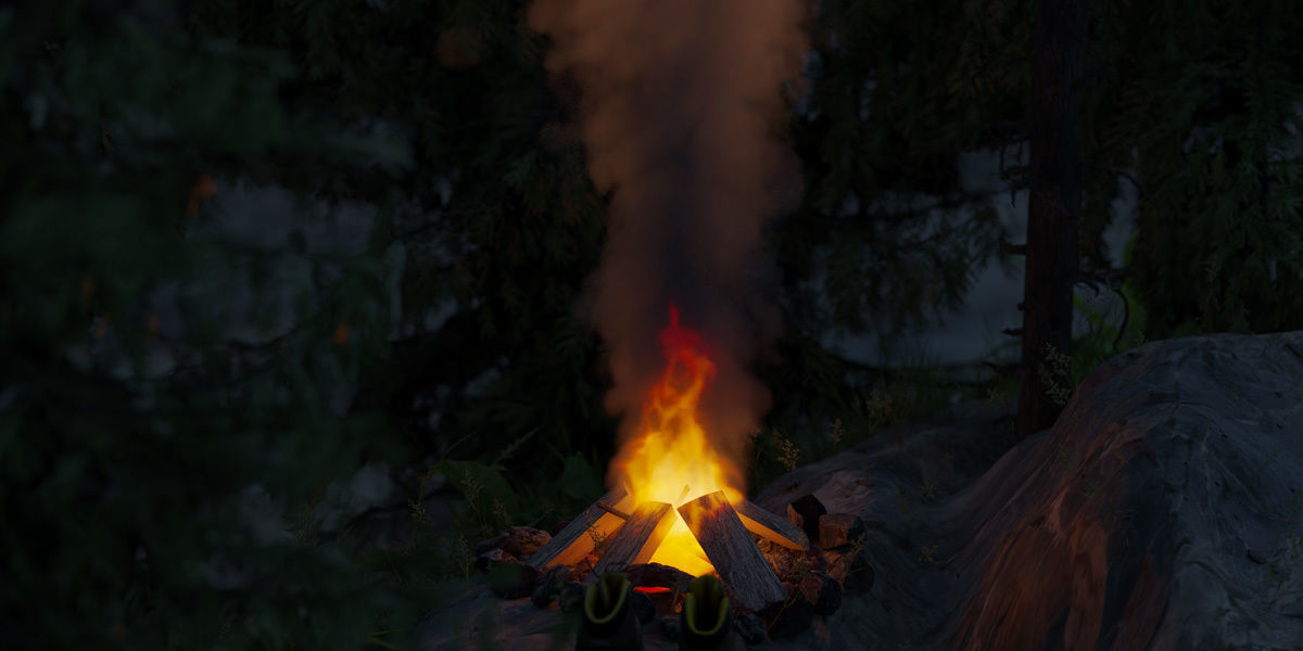 VDB Animated Loop Bonfire 3D model animated | CGTrader