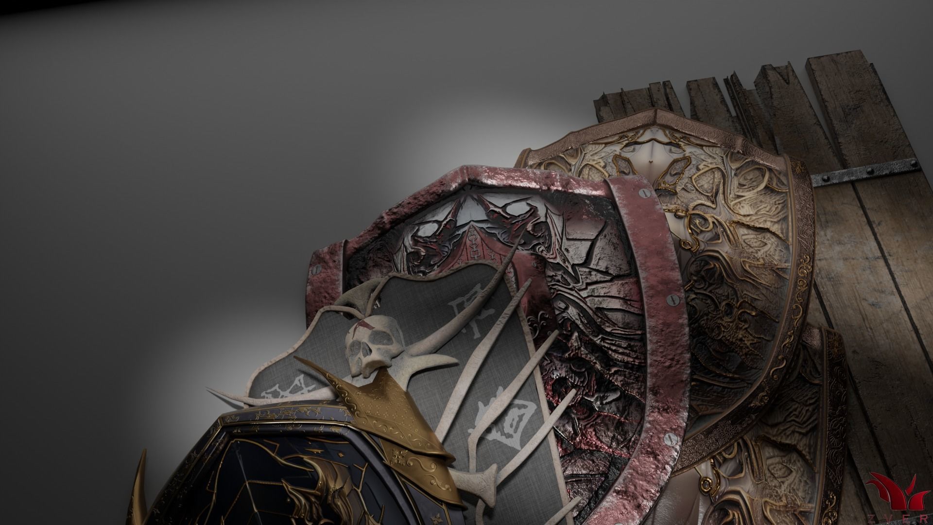 Shields Pack free VR / AR / low-poly 3D model | CGTrader