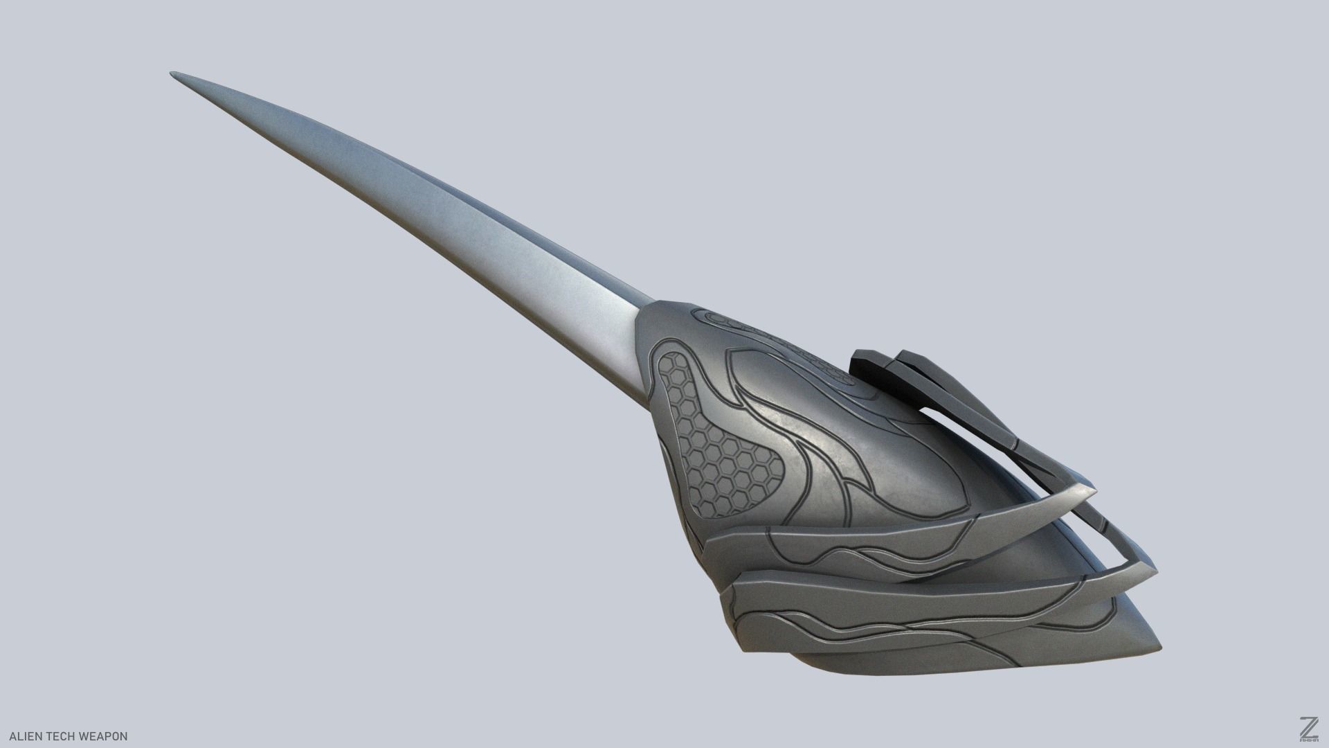 3D model Alien tech weapon VR / AR / low-poly | CGTrader